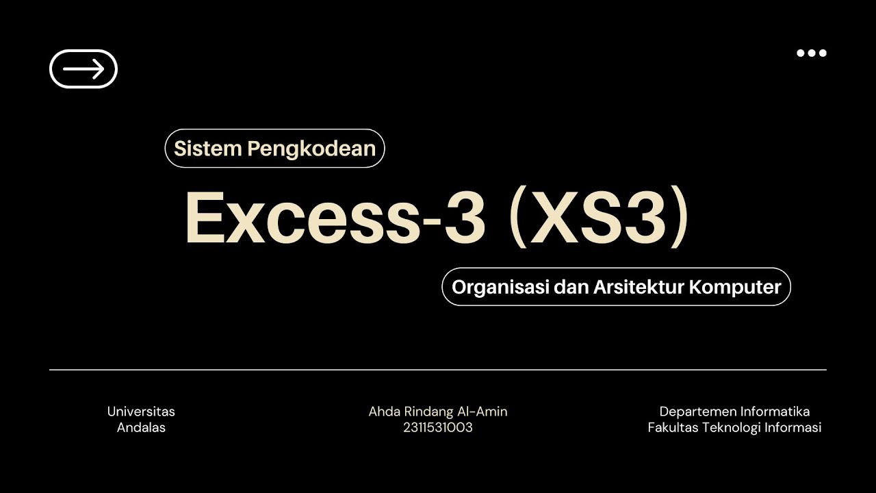 Sistem Pengkodean Excess-3 (Organisasi dan Arsitektur Komputer) - YouTube