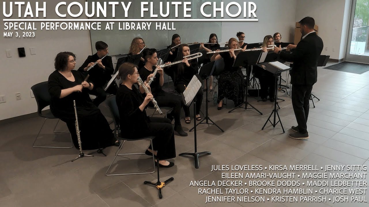 Utah County Flute Choir at Library Hall | May 3, 2023 - YouTube
