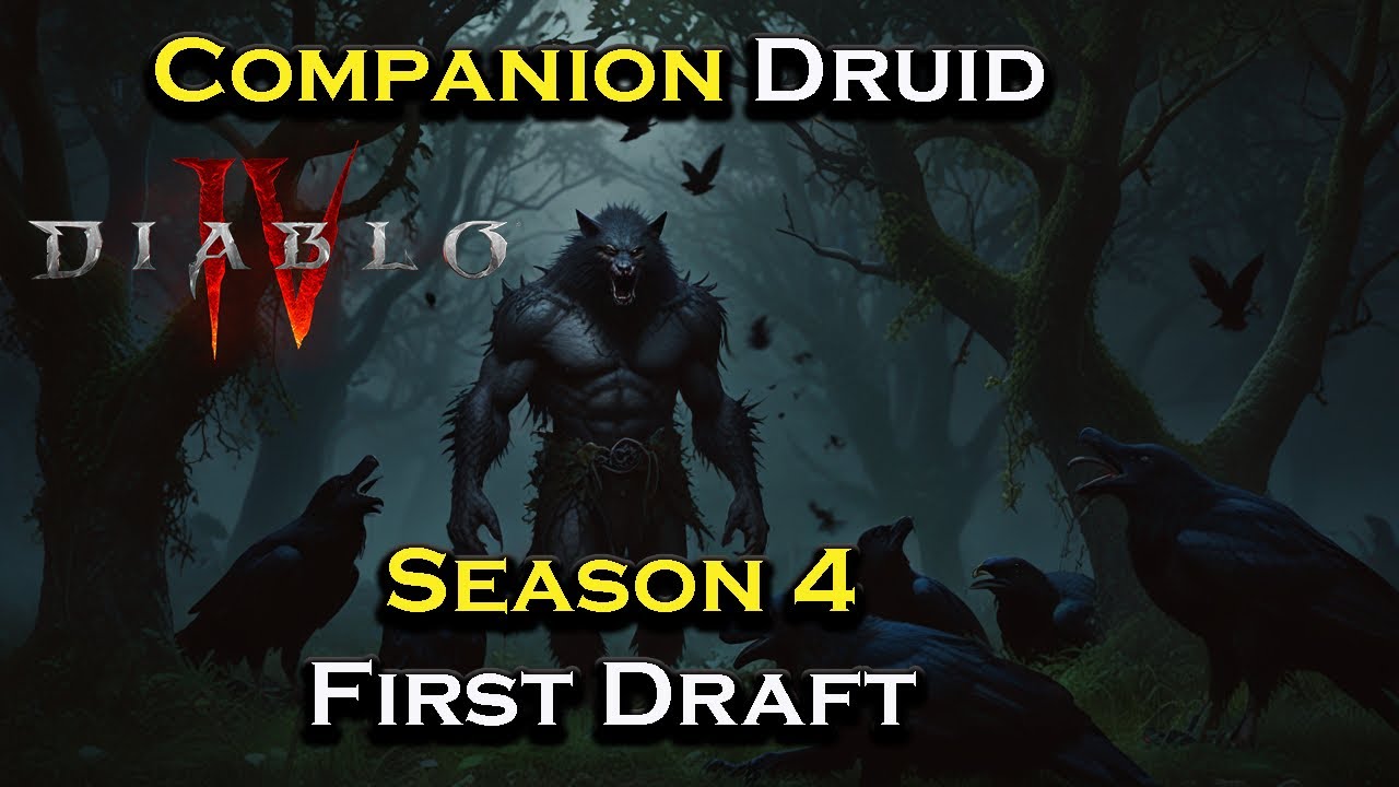Diablo 4 Season 4 Companion Druid First Draft Zoo Druid. - YouTube