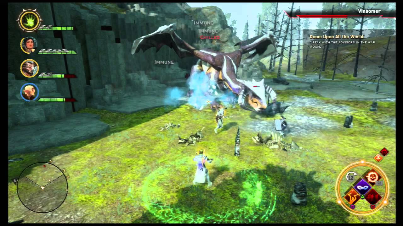 Dragon Age: Inquisition (PS3) - Vinsomer Dragon - YouTube