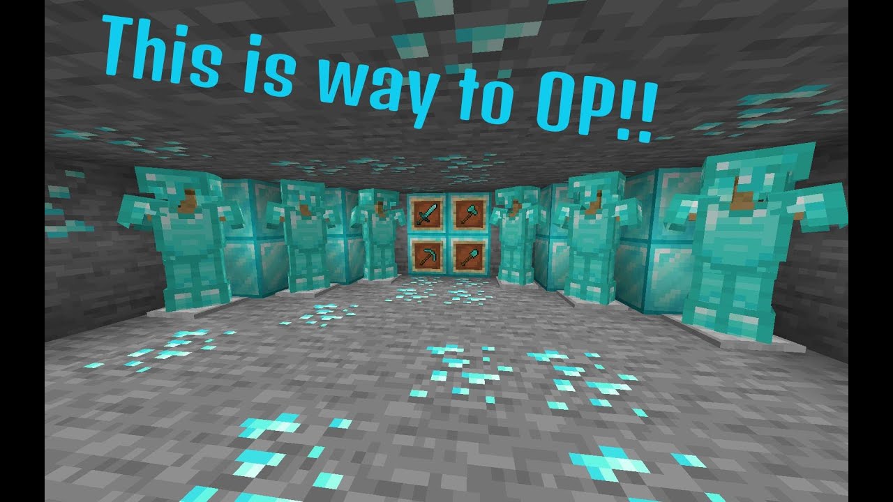 How to get OP, Renewable, Cheap diamond armor & gear in Minecraft ...
