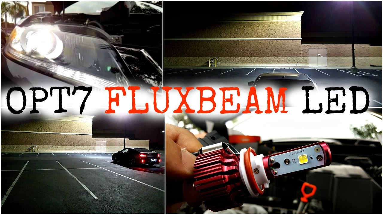 OPT7 Fluxbeam LED Full Review Installation Comparison and Demo - YouTube