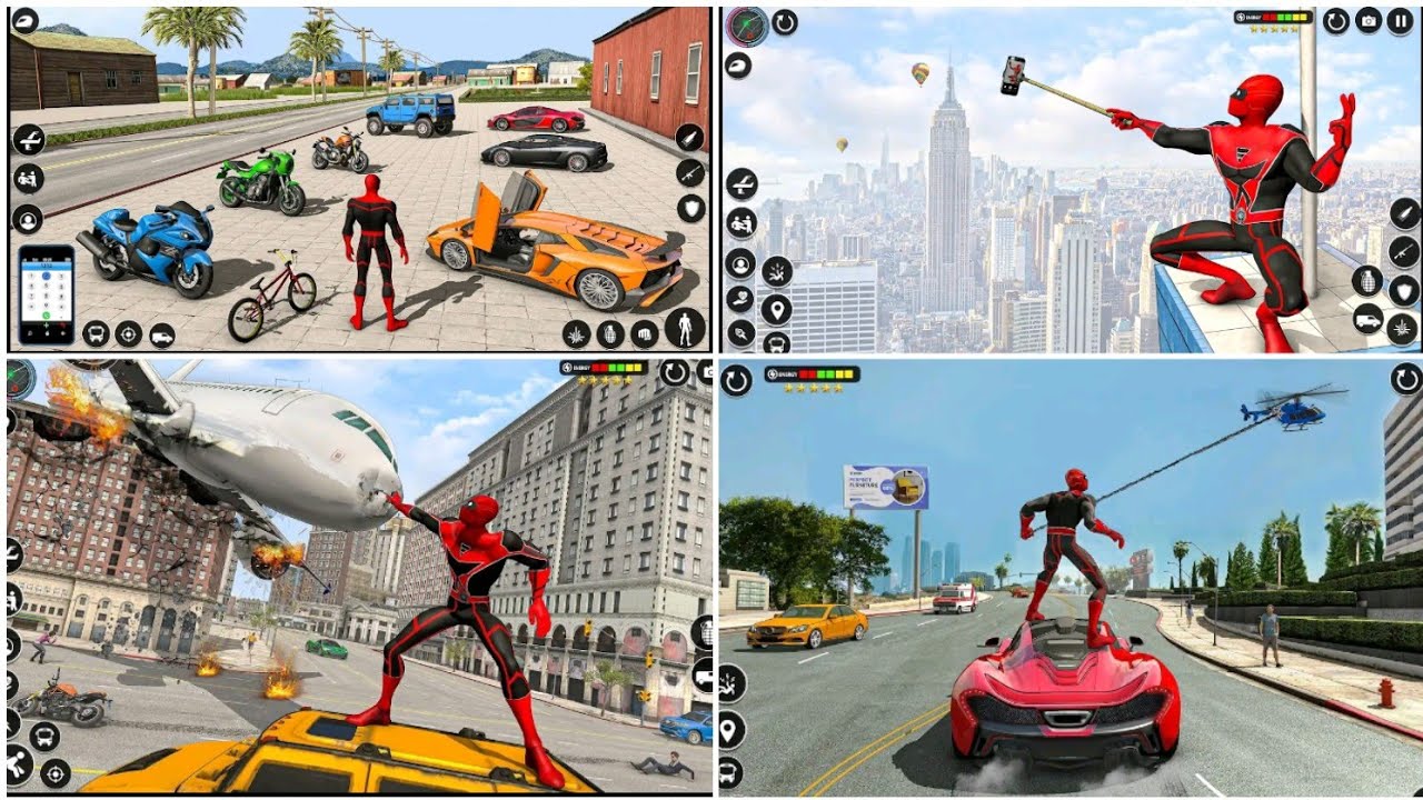Spider Rope Game: Spider Games|Spiderman in GTA|Spiderman games ...
