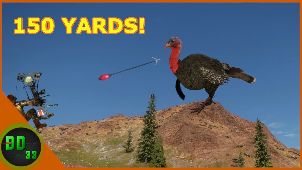 Huge Gobbler Head Shot at 150 Yards! Call Of The Wild - YouTube
