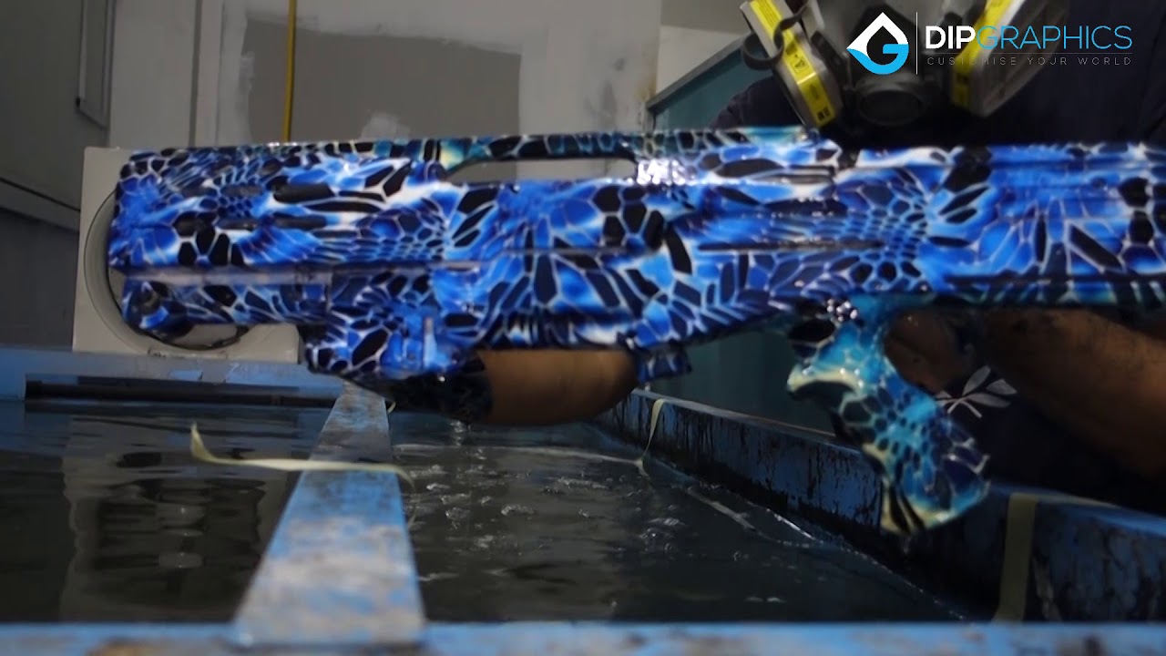 Nerf Longshot Blaster Hydro Dipped in Blue Kryptek - YouTube
