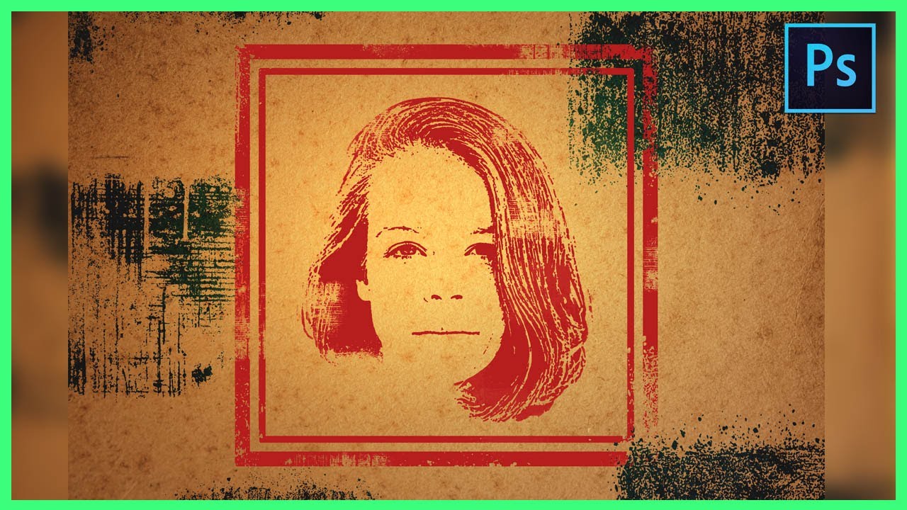 [ Photoshop Tutorial ] Rubber Stamp Photo Effect - YouTube