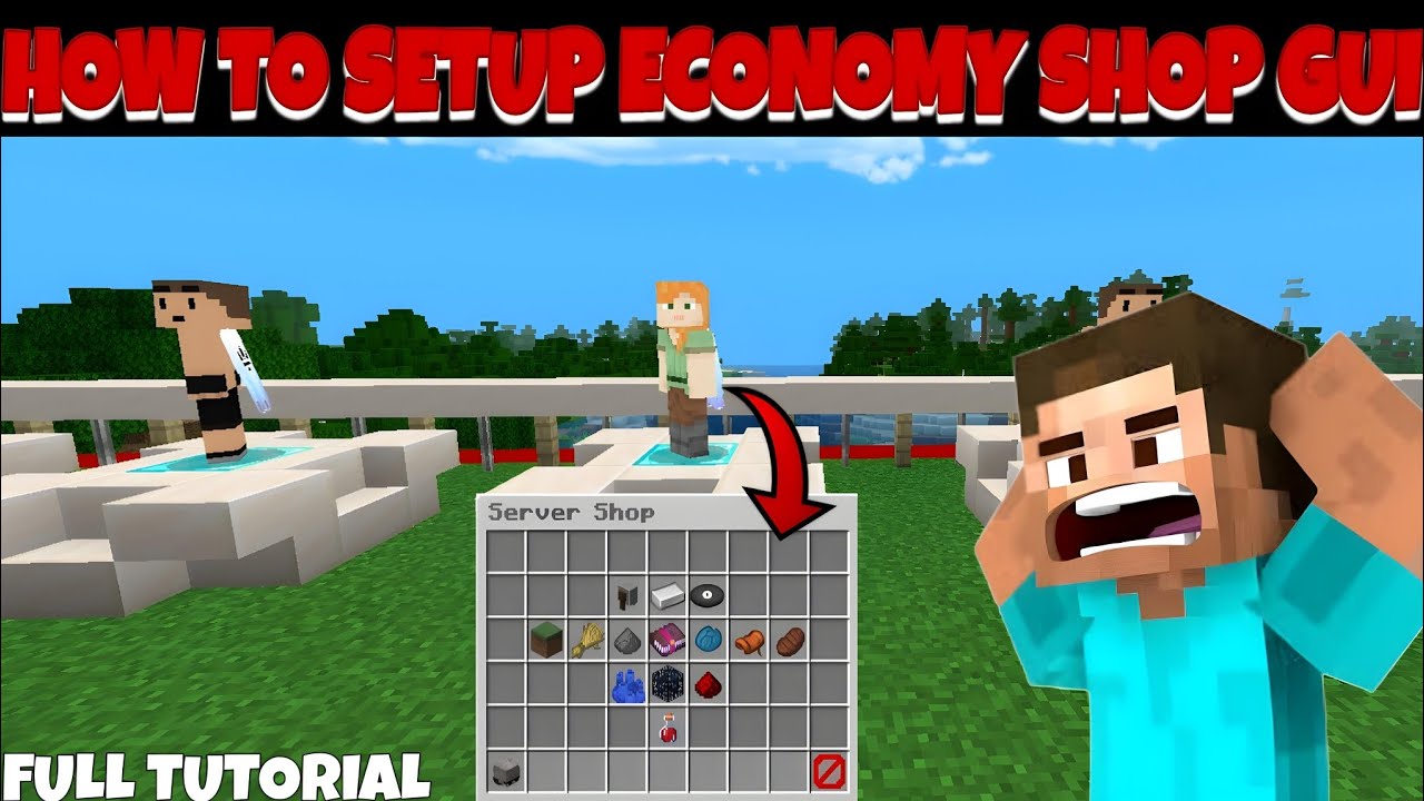 How To Add Shop Gui Plugin In Aternos Server In Hindi | Economy Shop ...