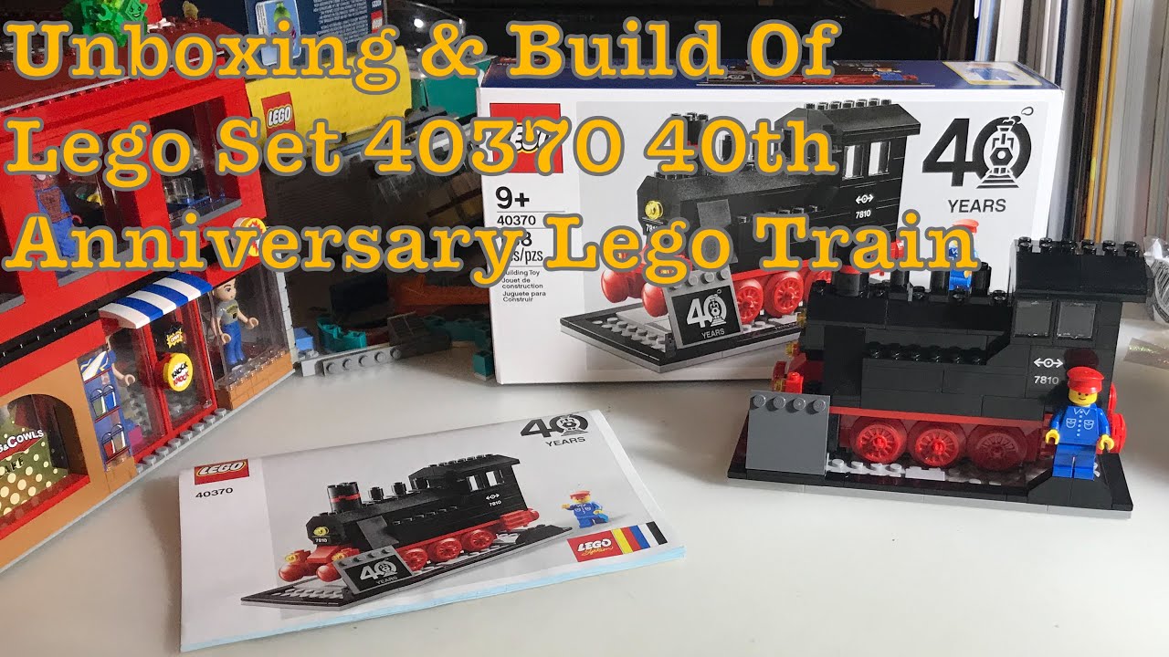 Unboxing & Build Of Lego Set 40370 40th Anniversary Lego Train - YouTube