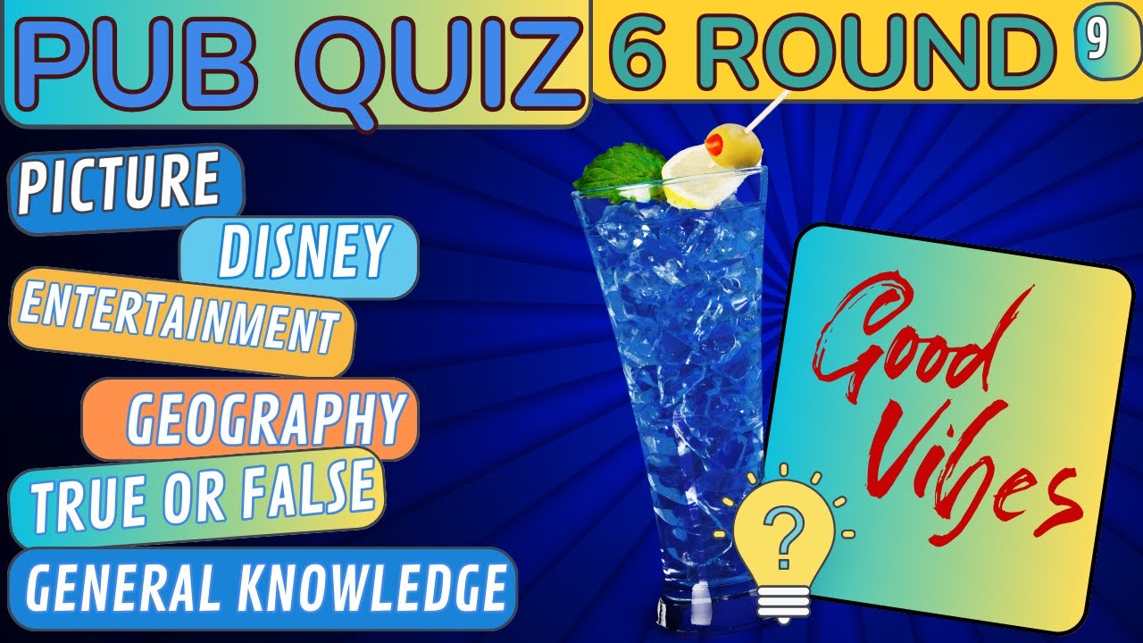 Virtual Pub Quiz Showdown: Test Your Knowledge! Pub Quiz 6 Rounds. No 9 ...