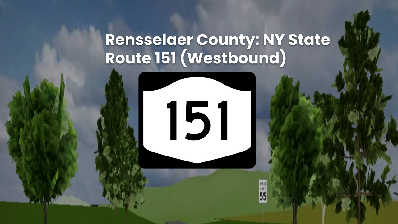 Rensselaer County: New York State Route 151 (Westbound) - YouTube