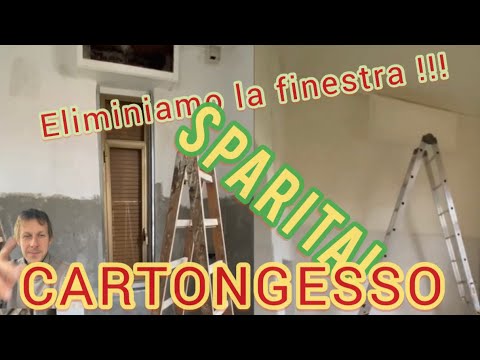 TUTORIAL : COME CHIUDERE UNA FINESTRA CON CARTONGESSO - YouTube