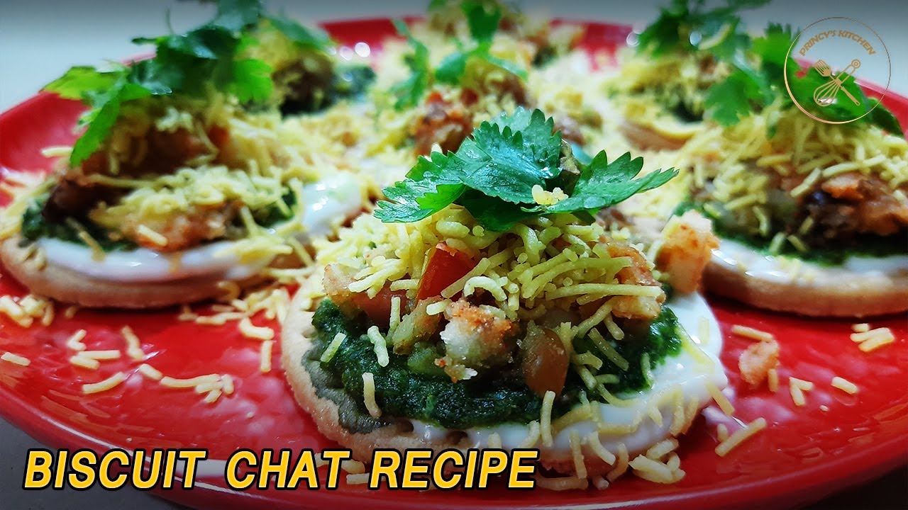Biscuit Chat Recipe | Quick And Easy Chat Recipe | Princy's Kitchen ...