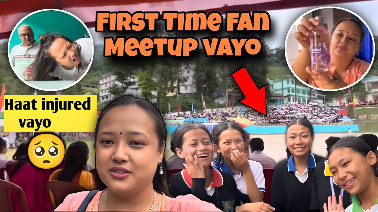 First Time Fan Meetup Vayo 🥰Na socheko kura vayo 😱|| Hand injure vayo ...