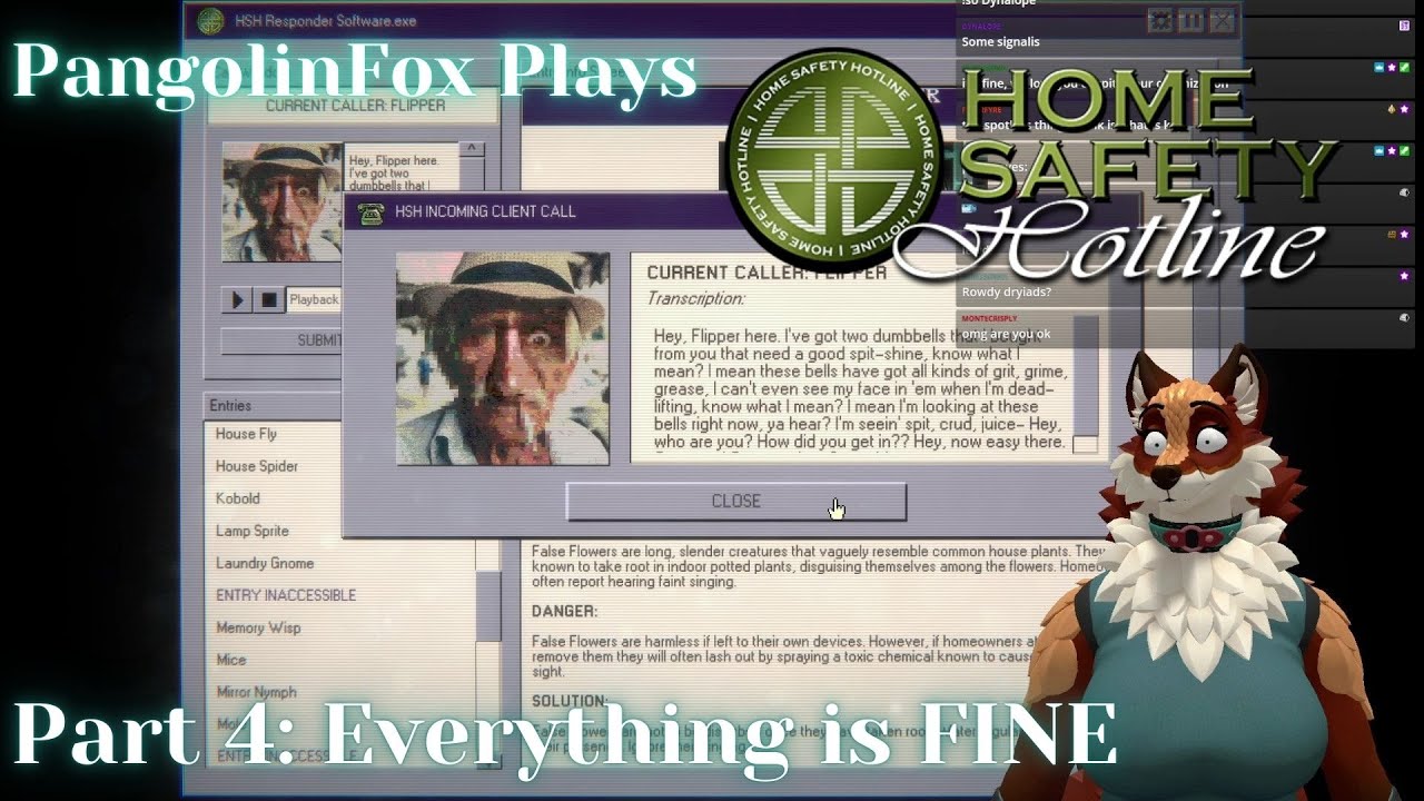 Everything is FINE - Home Safety Hotline [Part 4] [Furry VTuber] - YouTube
