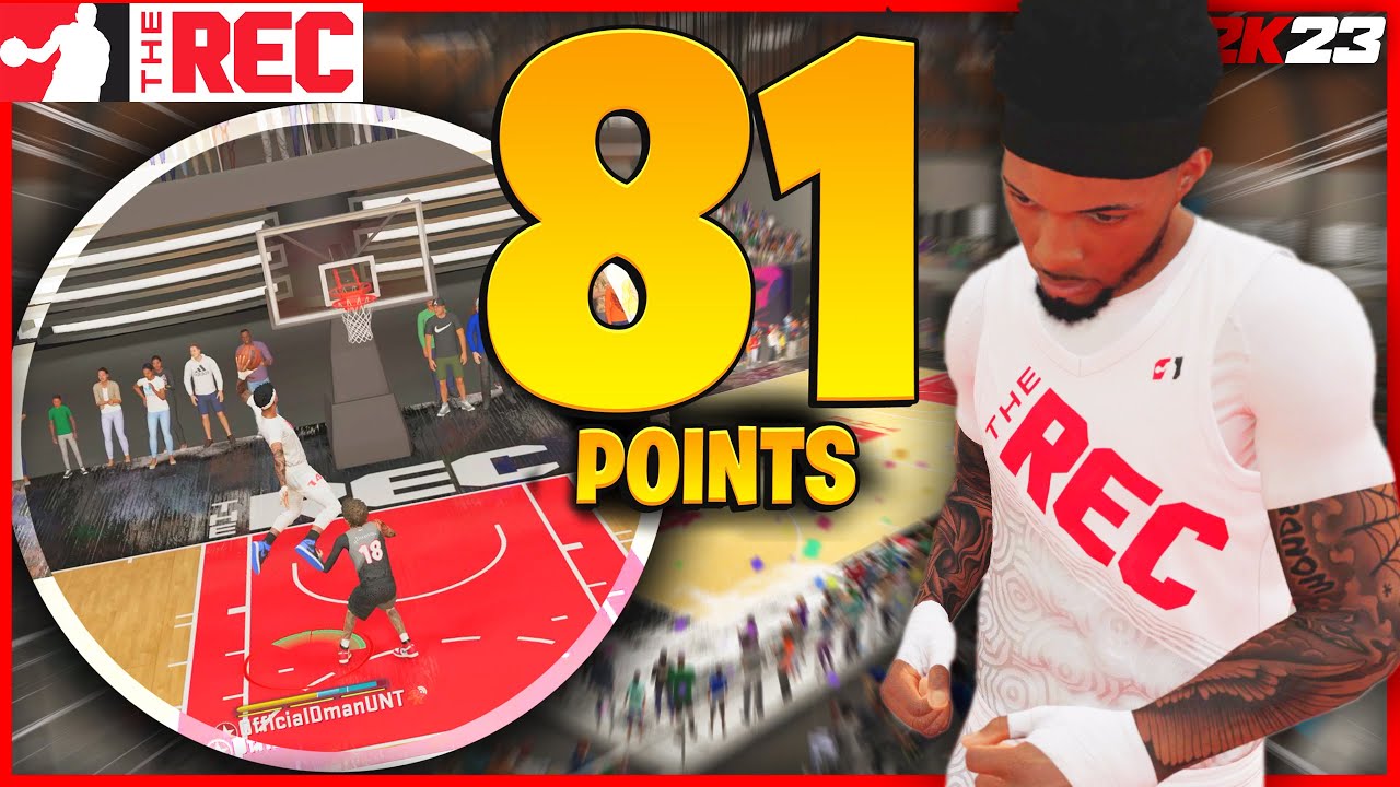 How I Dropped 81 Points In The Rec on NBA 2K23 - YouTube