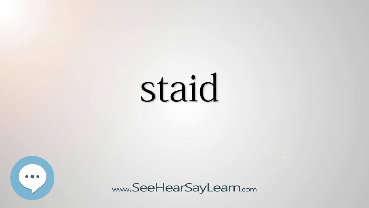 staid 5,000 SAT Test Words and Definitions Series 🔊 - YouTube