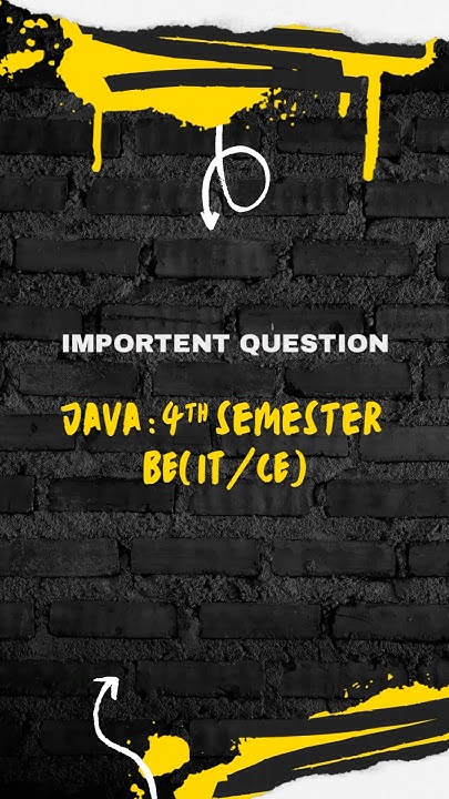 OOP (JAVA) BE IT/CE 4th SEM Exam IMP Questions Now! Prepare smart! #GTUExam #GTUIMP #StudySmart ...