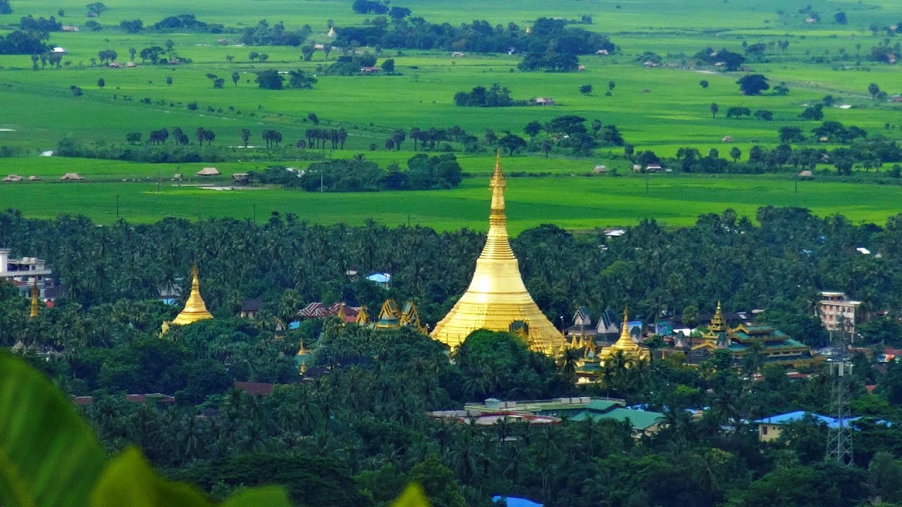 Tours Myanmar in rainy season,EP.21.Shwe Sar Yan Pagoda,วัดใหญ่กลาง ...