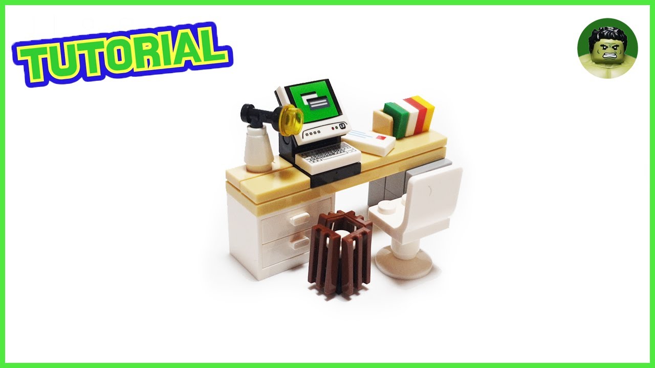 How to build Lego Office Desk - Tutorial - YouTube