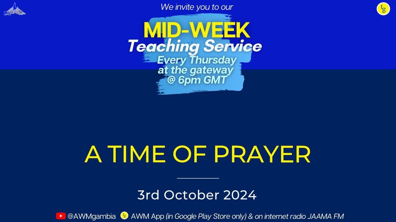 A Time of Prayer - 3rd October 2024 - YouTube