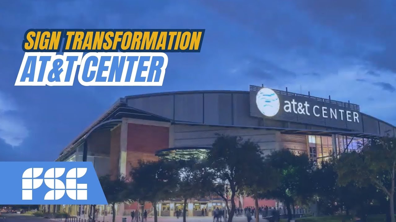 How AT&T Center Upgraded Its Look with a Sign Rebrand - YouTube