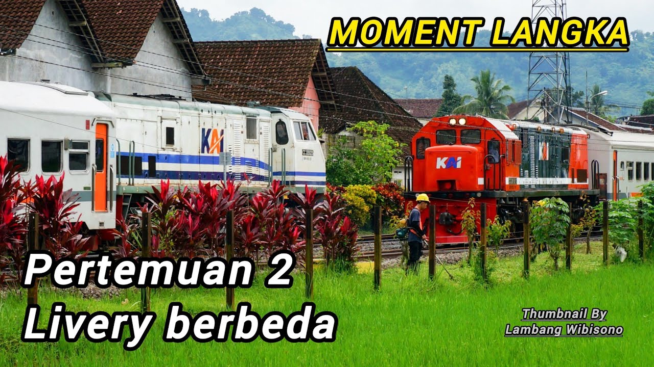 MOMENT LANGKA, Hunting Kereta Api Matarmaja dan KA Penataran Livery RnB ...