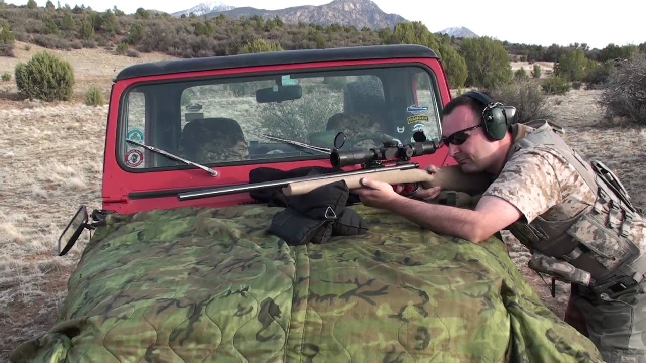 Remington 700 .308 Sniper Rifle. Distance 700m. US Optics 10x scope ...