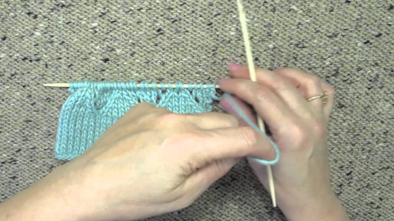 Knitting Technique Knit Three Together - Donna Druchunas - YouTube