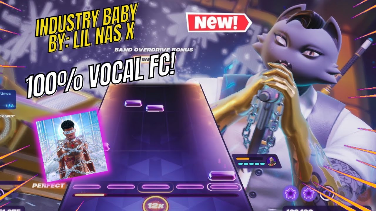 Meowdas Sings Industry Baby by: Lil Nas X in Fortnite Festival 100% FC ...