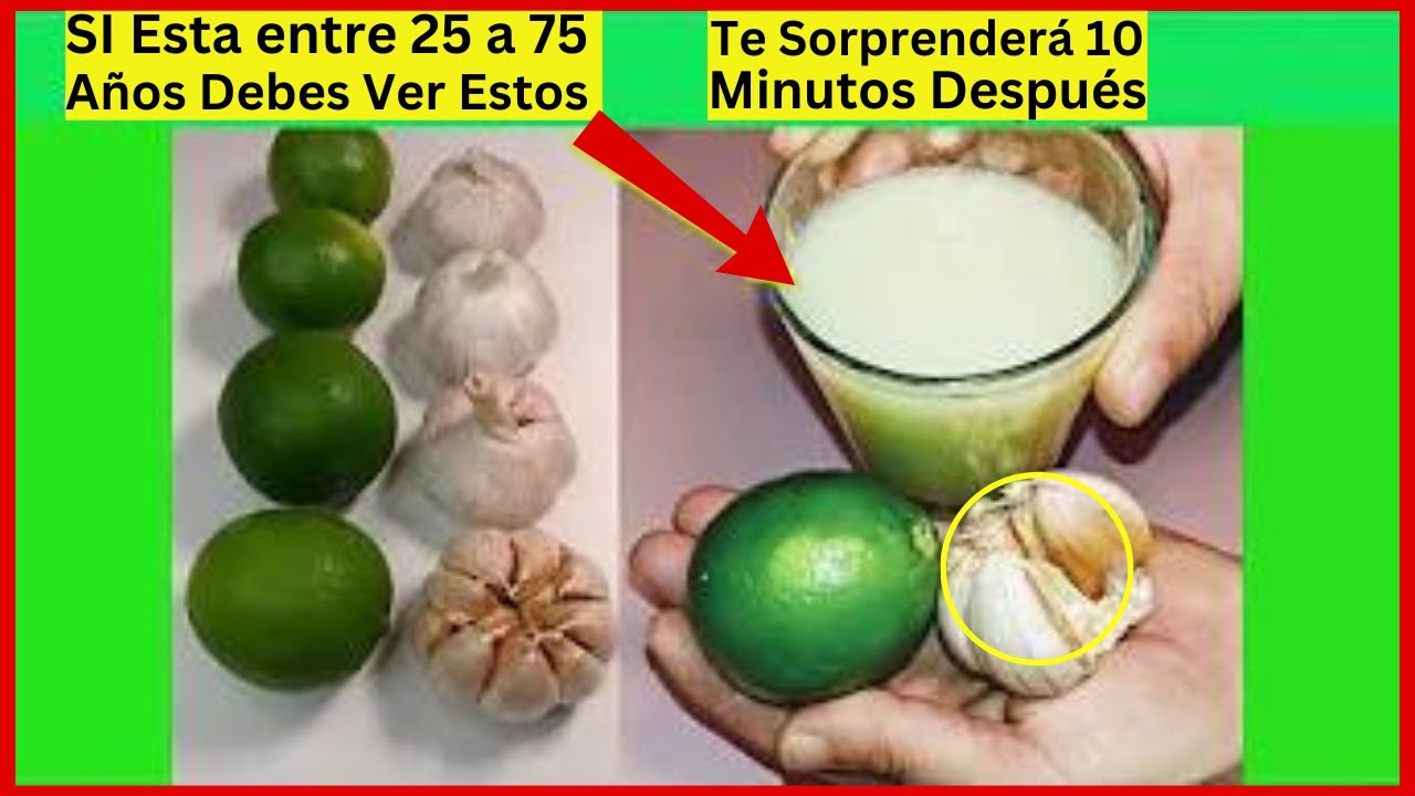 Mezcla AJO y LIMÓN | Te Sorprenderás con Más de 20 Beneficios - YouTube