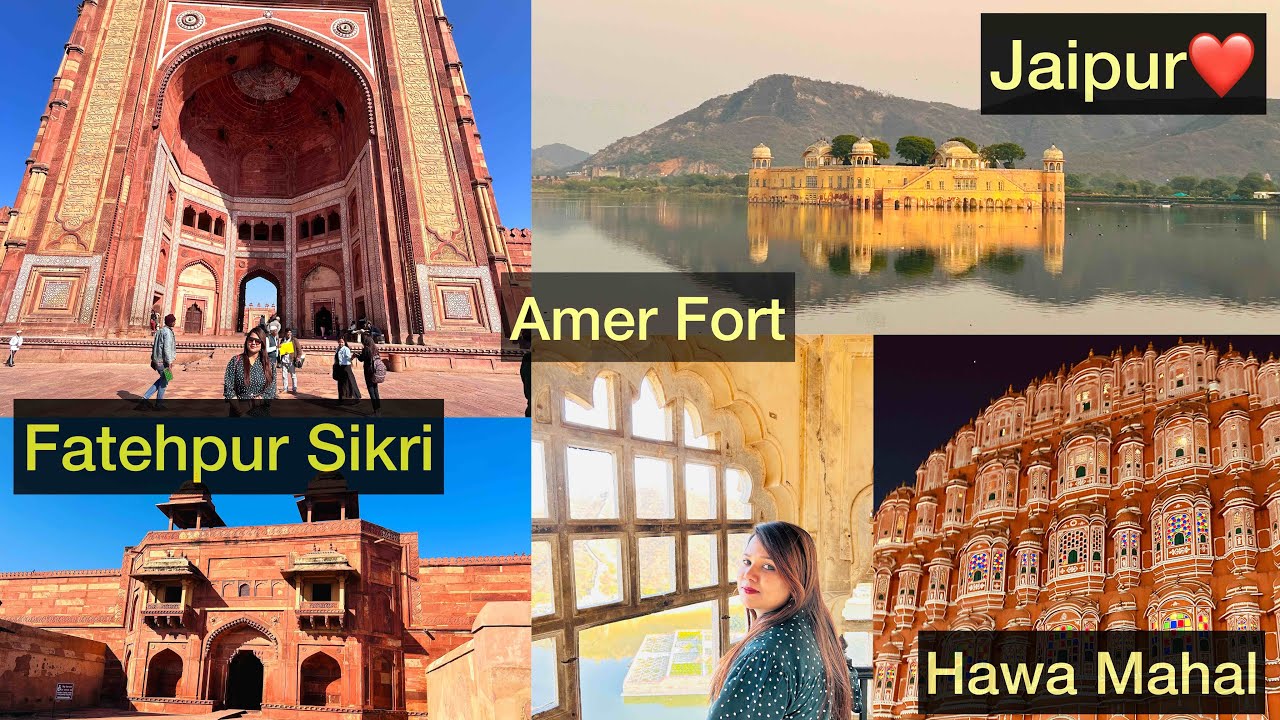 Fatehpur Sikri | Jodha bai Mahal |Day1 in Jaipur ️|Amer fort🏰| Jal ...