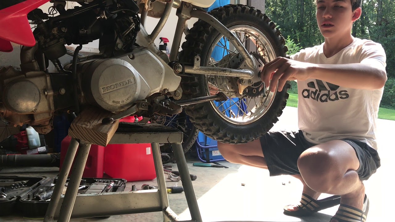 How to Assemble Back Brakes (crf 70 Build Part 3) - YouTube