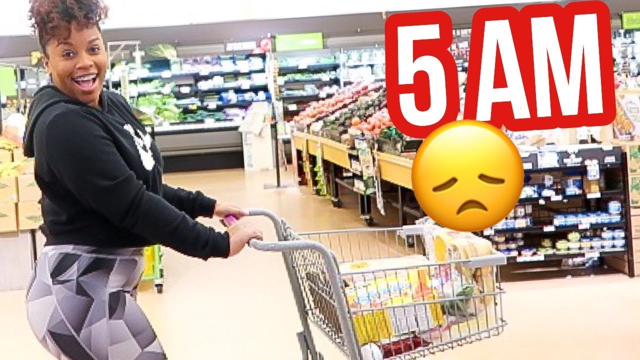 EXTREME Early Morning Grocery Shop With Me! - YouTube