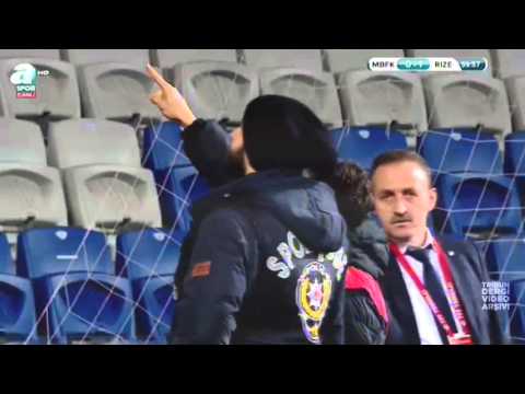 Emre Belözoğlu İle Taraftar Arasında Gerginlik:Emre Belözoğlu istedi taraftar stattan atıldı