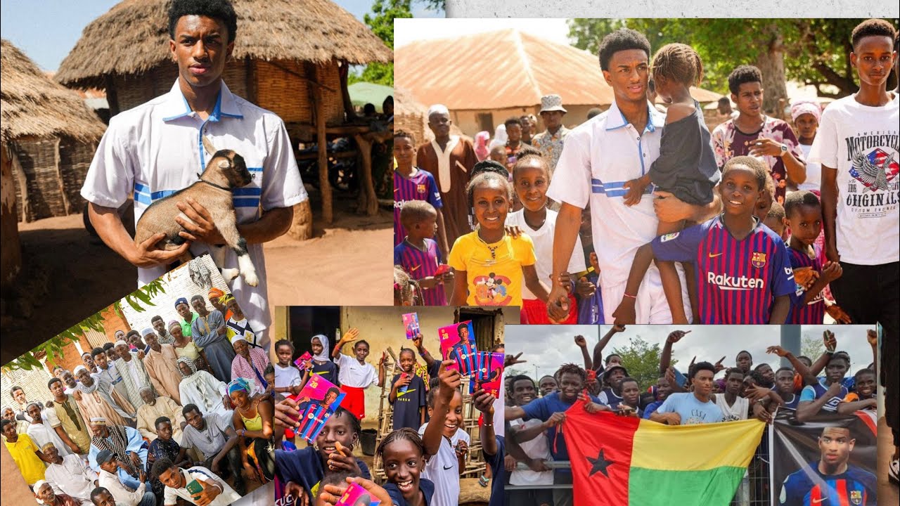 Barcelona player Alejandro Balde visited his father country to surprise ...