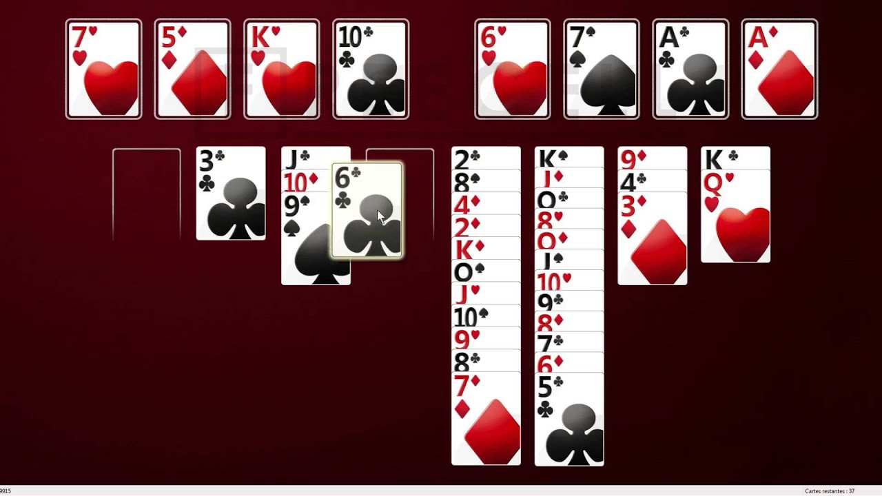 Solution to freecell game #9915 in HD - YouTube