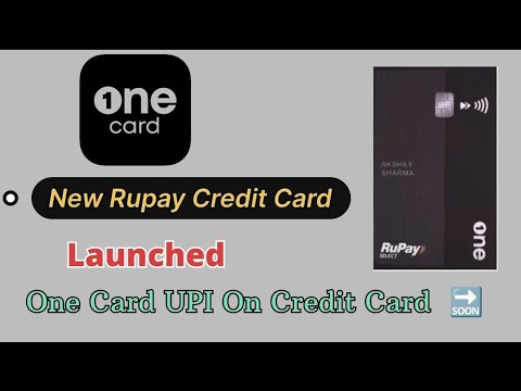 One Card Rupay Credit Card Launched | One Card New Update | One Card ...