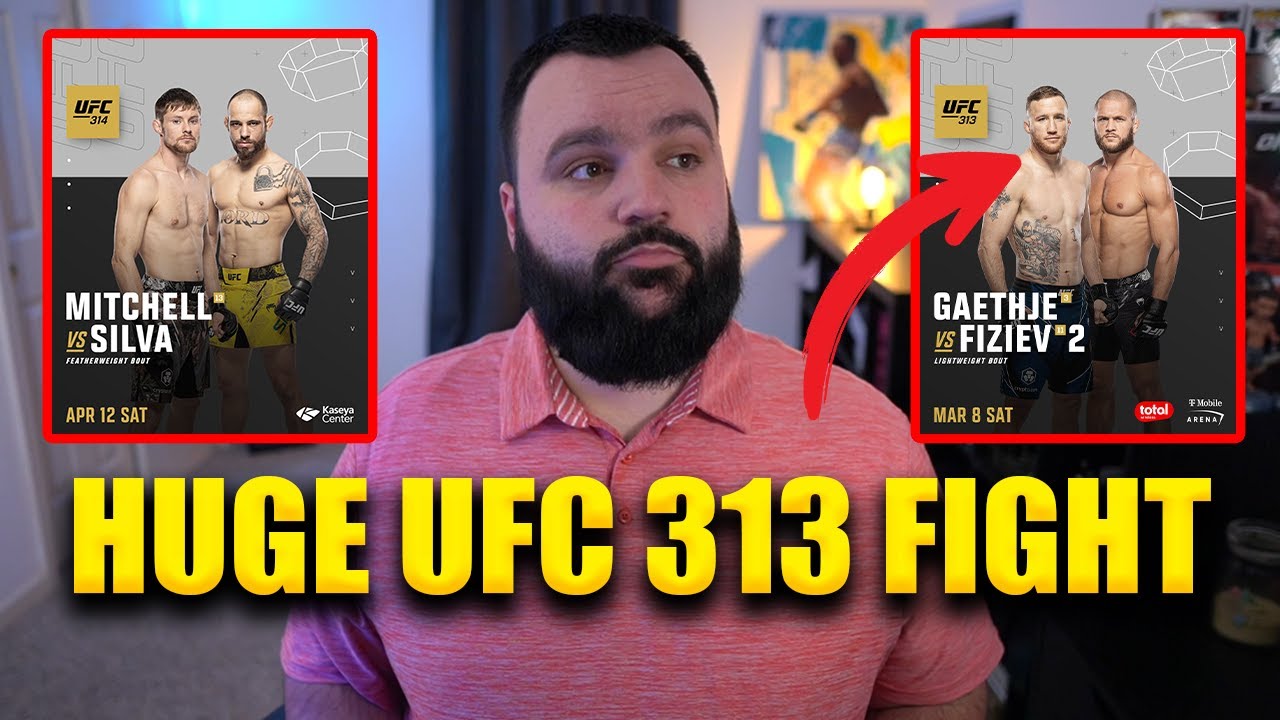 UFC 313 Adds Justin Gaethje vs Rafael Fizev | Mitchell vs Silva, Hill ...