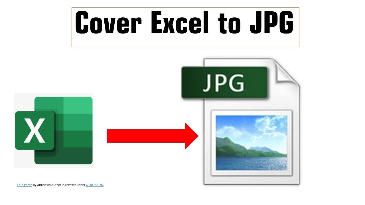 Save Excel to JPG or PNG - YouTube