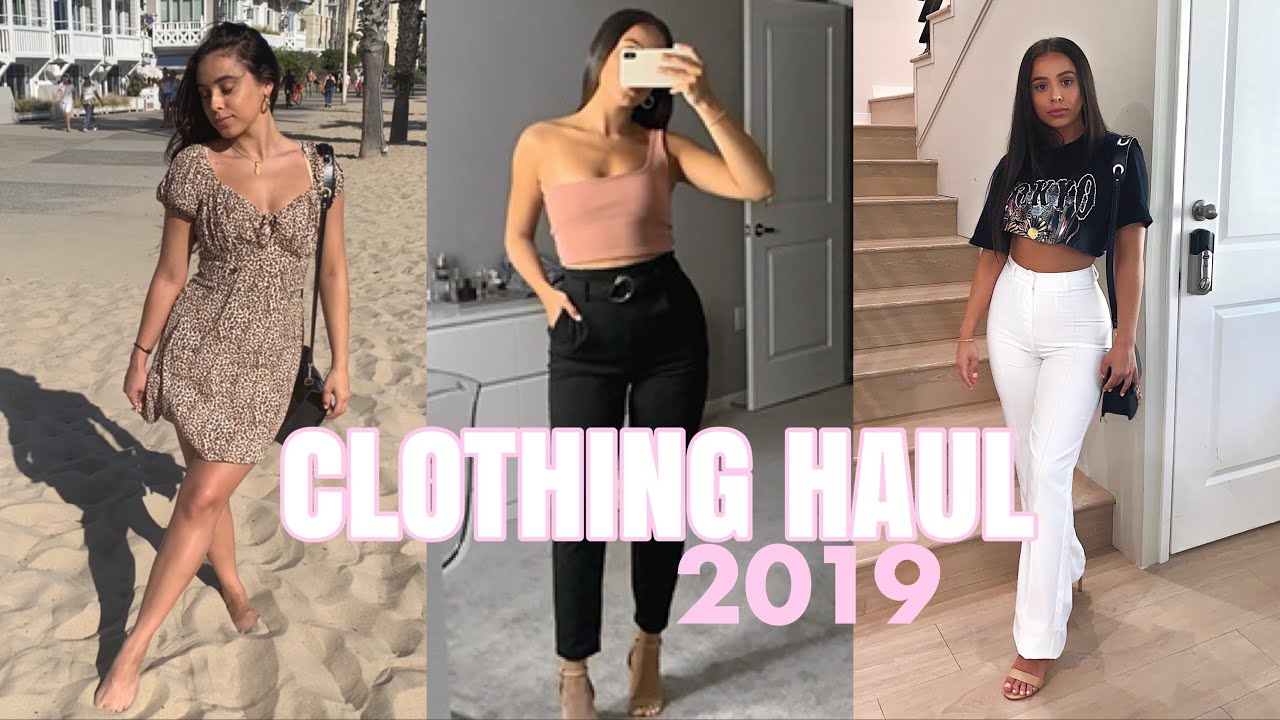CLOTHING HAUL 2019 - YouTube