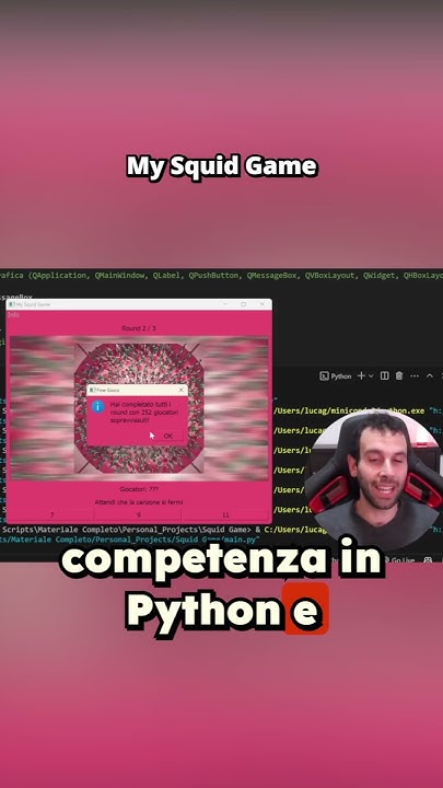 My Squid Game #shorts #keeponcoding #python - YouTube