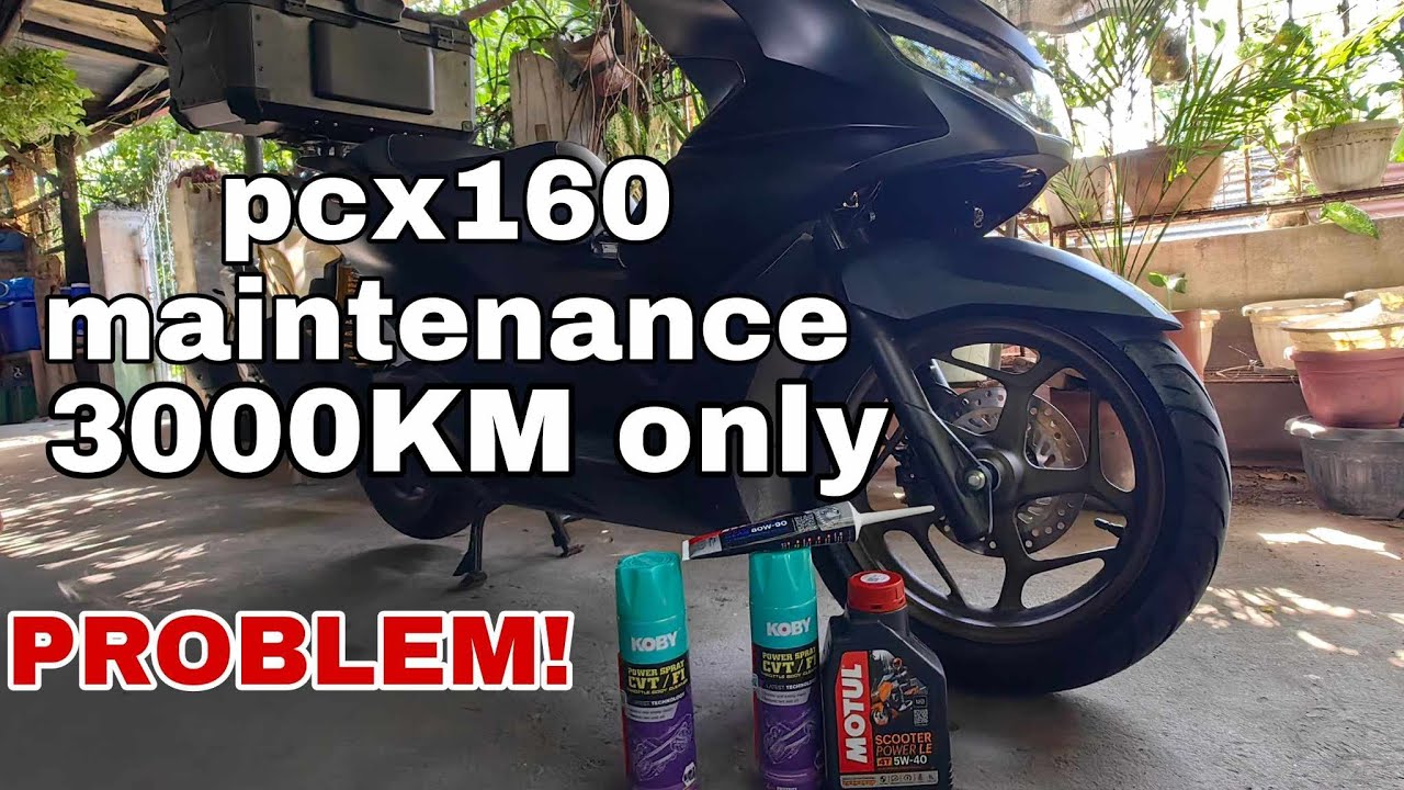 cvt cleaning pcx 160abs 3k KM ONLY using koby cvt and pms engine oil ...