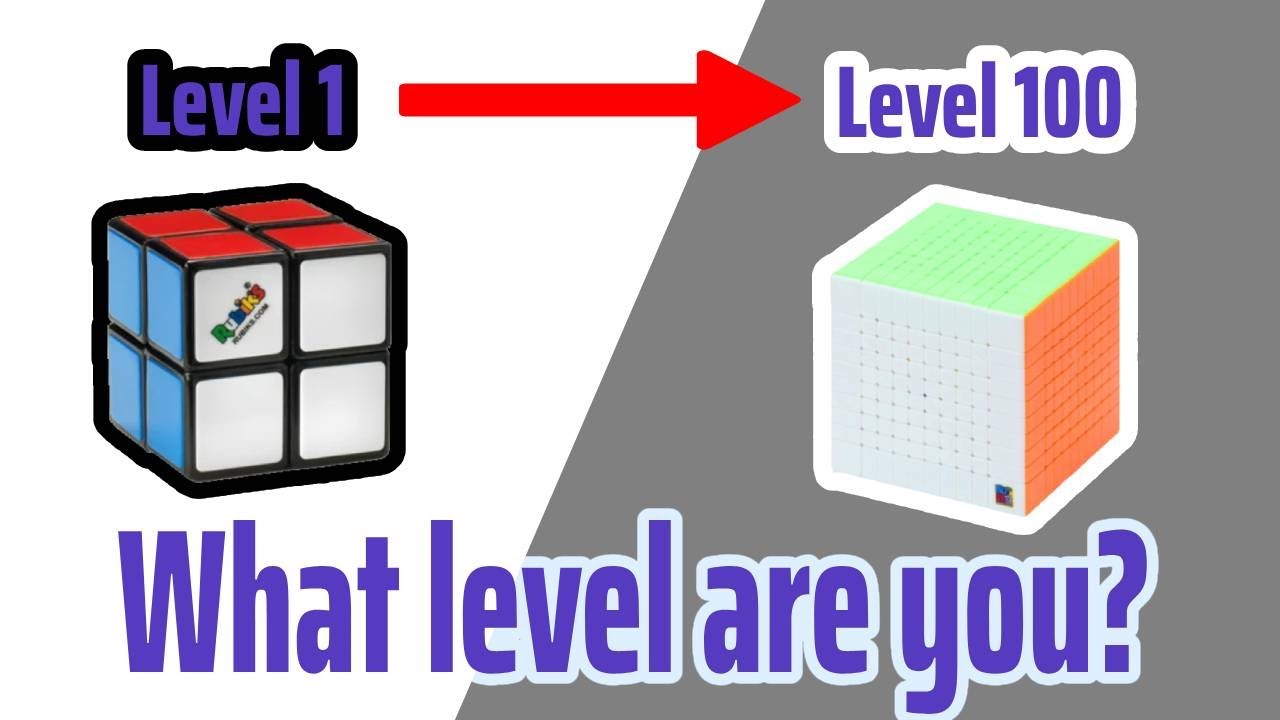 Rubik's Cubes from Level 1 to Level 100 - What level are you? - YouTube