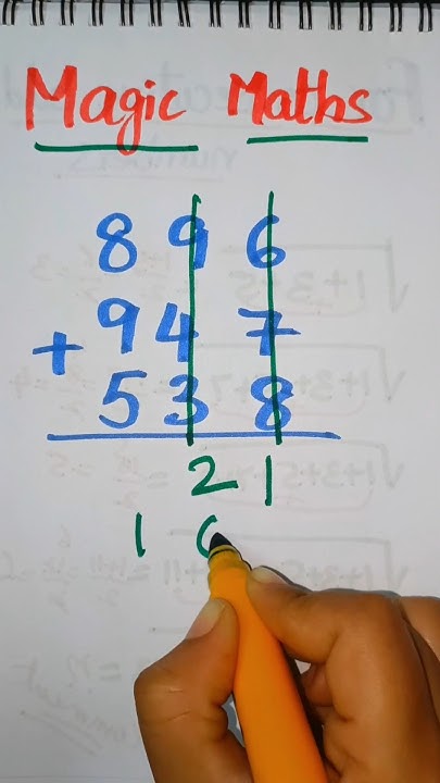 maths magic | addition trick | simple method of addition | #mathstrick #mathsmagic #viralshort ...