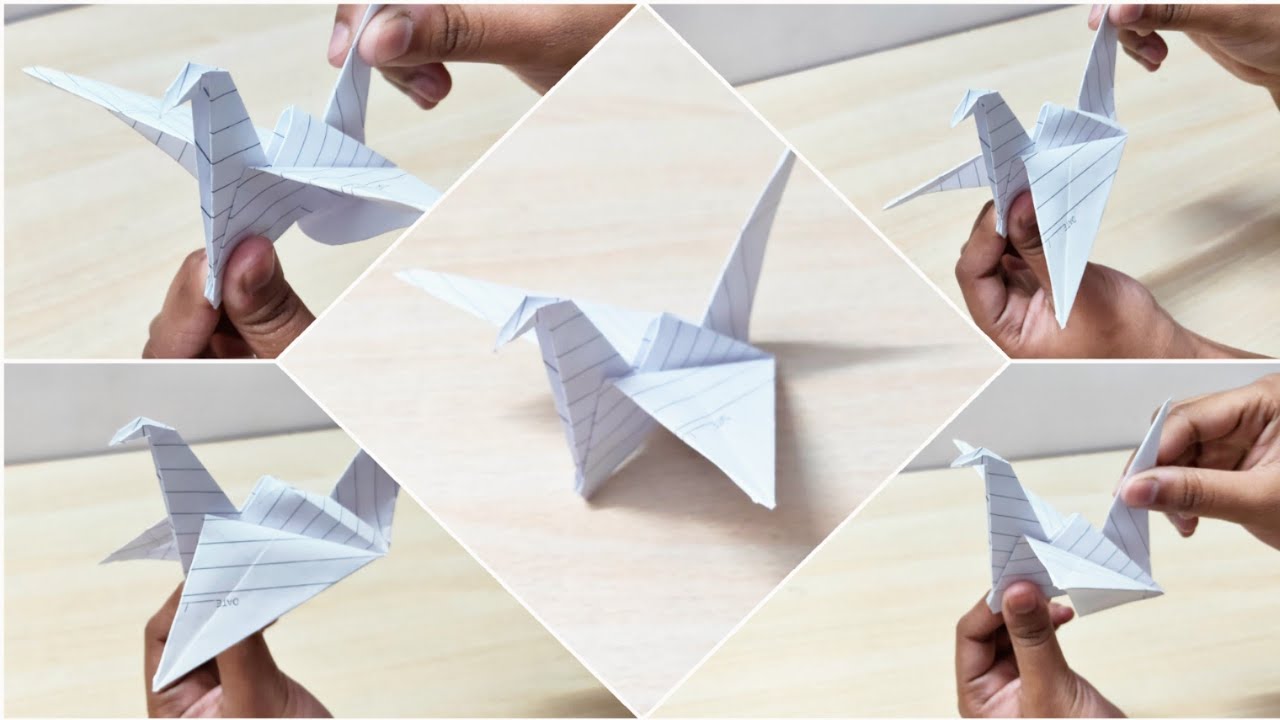 How To Make Paper Bird With Flapping Wings Paper Origami How To how-to-make-paper-bird-with-flapping-wings-paper-origami-how-to