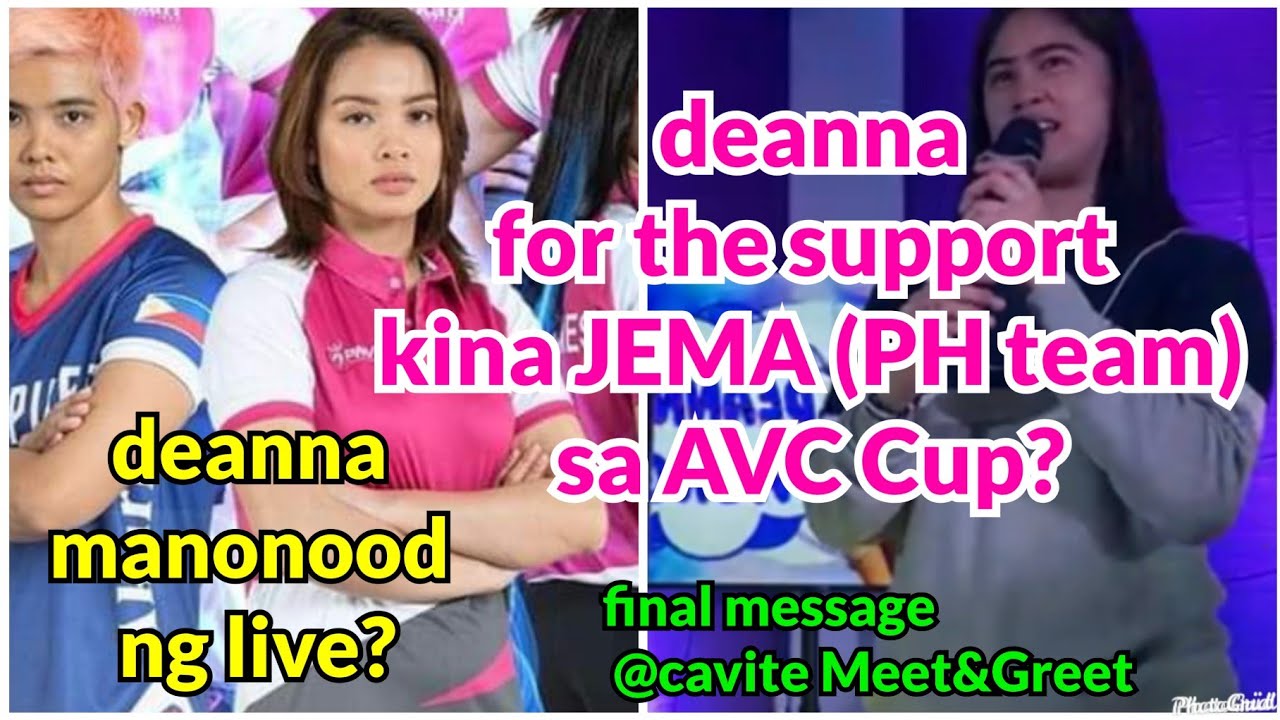 Deanna manonood ng LIVE Game nila Jema sa AVC Cup? GaWong Fans Excited ...