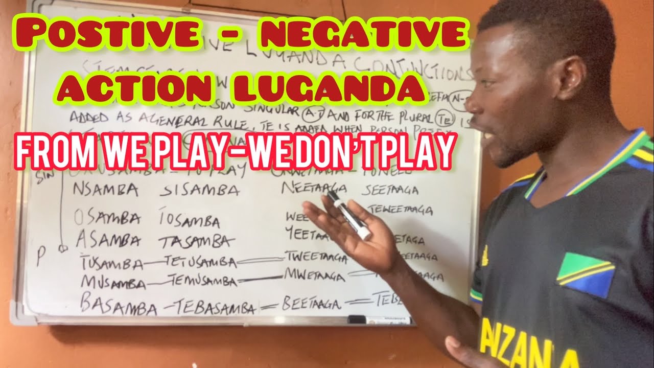 Learn Luganda |postive to Negative Using Dominant Personal Pronouns and ...