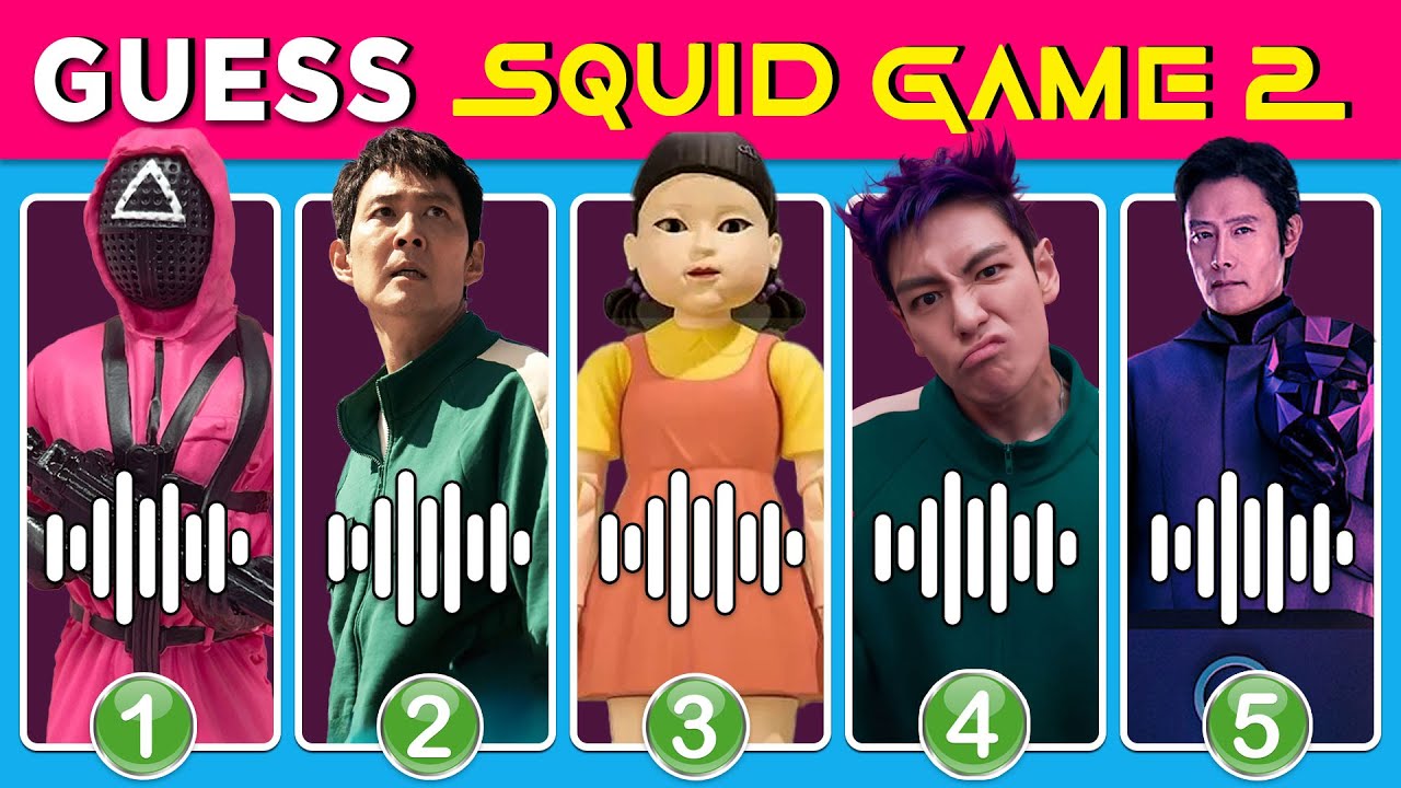 Guess Squid Game 2 Characters by Their Voice & Song ~ Squid Game Season ...