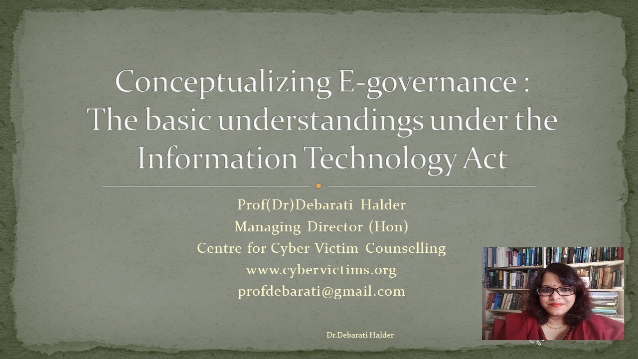 Electronic Governance : Basic understandings from the perspectives of ...