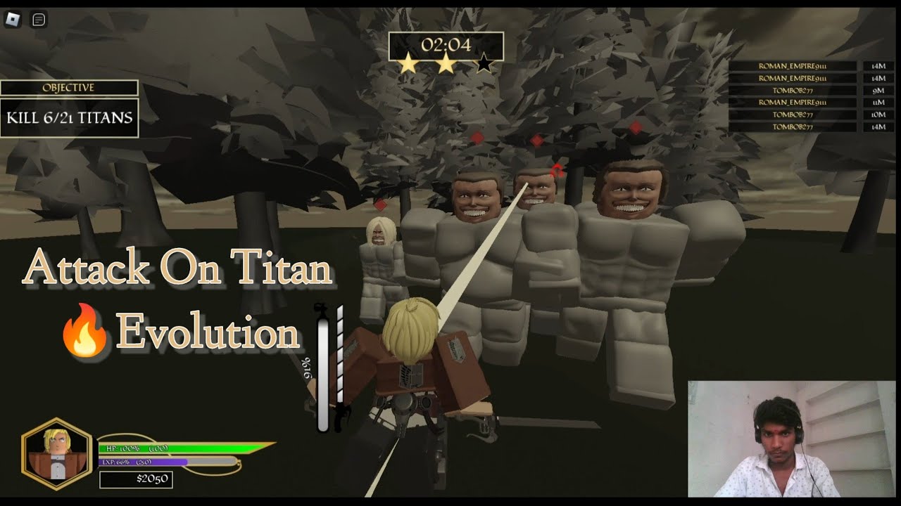 ATTACK ON TITAN : EVOLUTION GAMEPLAY II ROBLOX II - YouTube